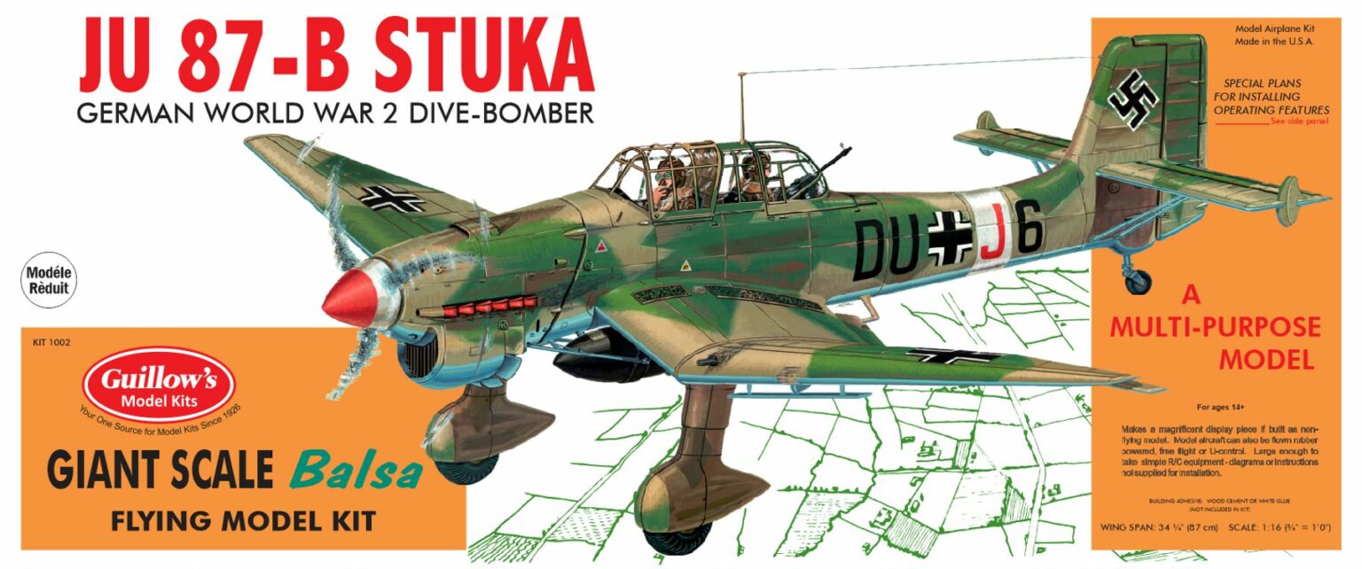 Junkers JU-87B Stuka. - Paul K. Guillow, Inc.